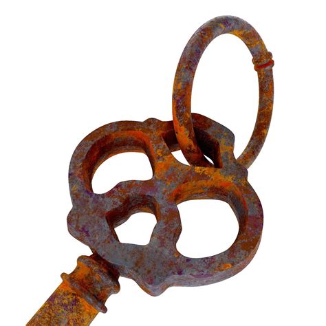 D Dirty Rusty Key Model TurboSquid