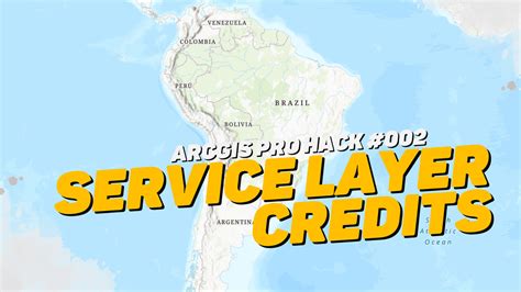 Arcgis Pro Hack 002 Service Layer Credits Geoprocessamento