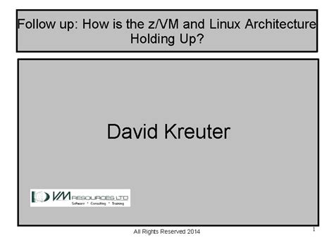 Follow Up How Is The Zvm And Linux