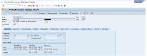 Use Of Rework Field In Co11n Cor6n Screen In P Sap Community