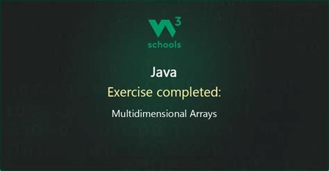 Completed Exercise Java Multidimensional Arrays Shivang Verma