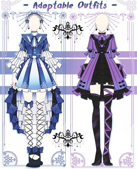 Open Adoptable Outfit Batch By Saki19755 On Deviantart Anime Dress