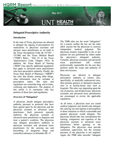 Fillable Online Delegated Prescriptive Authority Fax Email Print