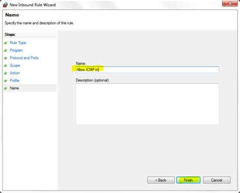 Windows Vista Firewall Allow Ping Black Apron