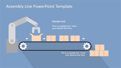 Assembly Line Powerpoint Shapes Slidemodel