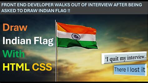 Create Indian Flag With Wind Effect Using Html Css Frontend