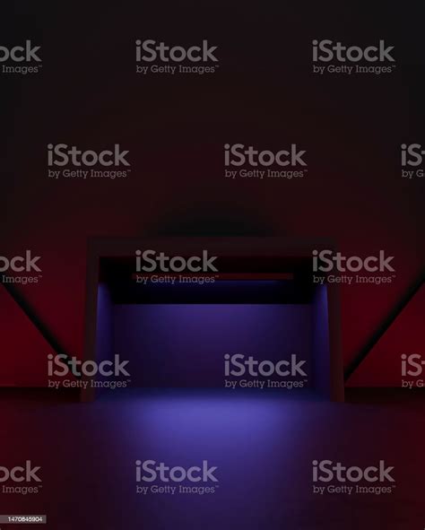 빈 추상적 인 산업 콘크리트 인테리어 콘크리트 바닥과 어두운 방 3d 일러스트레이션 0명에 대한 스톡 사진 및 기타 이미지