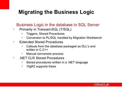 oracle to sql server migration process