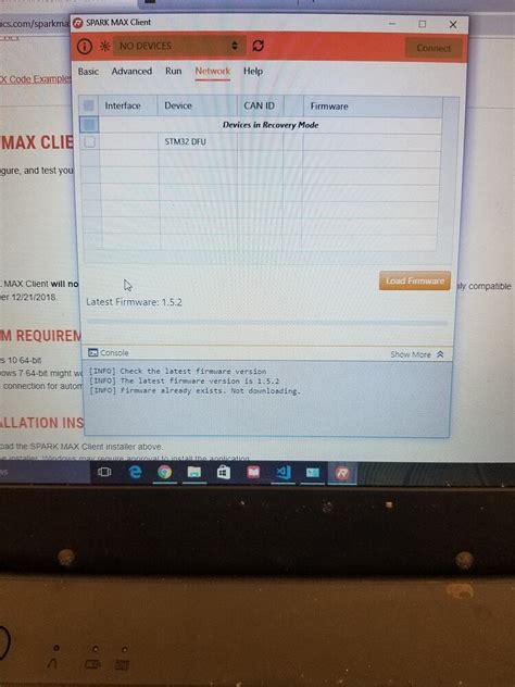 spark max firmware update issues motors chief delphi