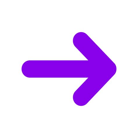 Icono De Flecha Derecha Símbolo Png Violeta