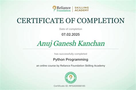 Python Governmentcertified Digitalindia Ai Machinelearning Anuj