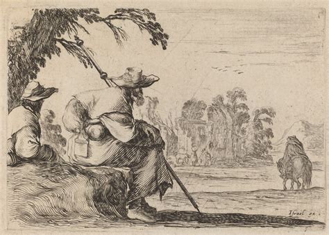 Seated Pilgrims By Stefano Della Bella Buy Fine Art Print