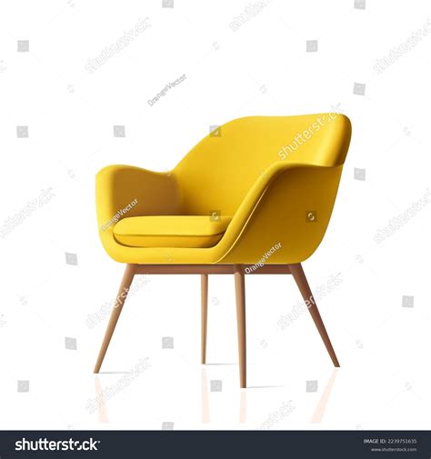 벡터 사실적인 노란색 안락의자 3d 렌더링 스톡 벡터로열티 프리 2239751635 Shutterstock