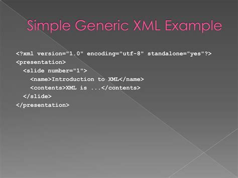 Introduction To Xml Ppt