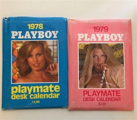 Vtg 1970s Playboy Magazine Playmate Desk Calender 1978 1979 Nicki