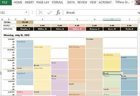 Excel Schedule Template 56 Koleksi Gambar