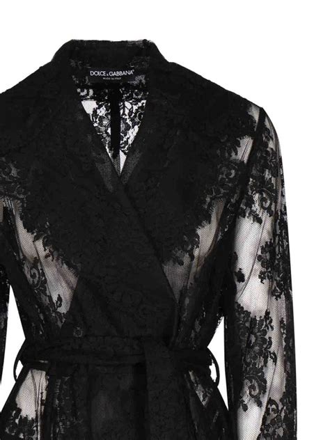 Long Coats Dolce And Gabbana Laced Long Coat F0w0kthlmo7n0000