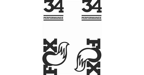 Aufleber Gabel Fox 34 Aufkleber Für Gabeln Personalisiert Bike Stickers