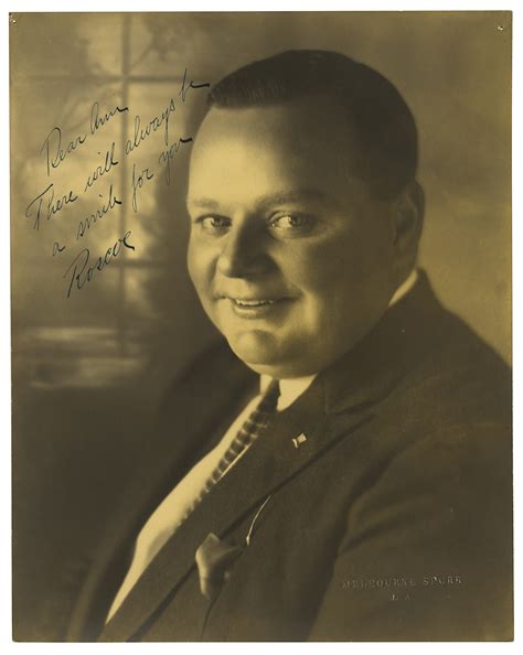 Roscoe Fatty Arbuckle Signed Photograph Rr Auction