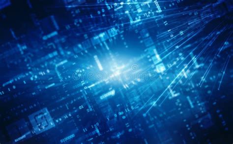 Internet Data Transmission Binary Code Background Digital Abstract Technology Background Stock