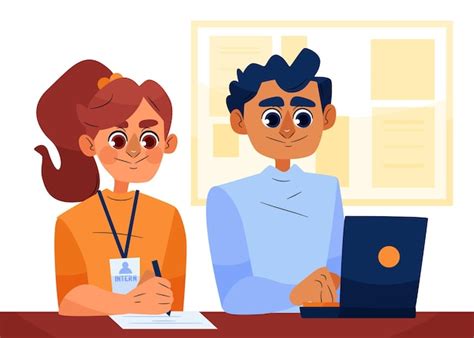Free Vector Internship Job Concept