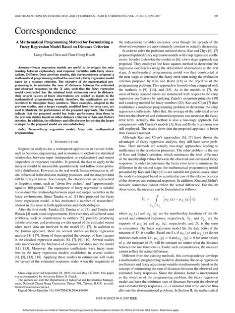 Pdf A Mathematical Programming Method For Formulating A Fuzzy