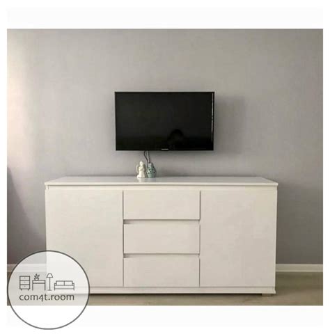 Комод під тв на 3 висувних шухляди і 2 дверей з полицями без ручок B 003 — ціна 4031 грн у