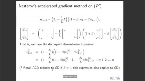 Part 3 Convergence Of Gradient Descent And Nesterovs Accelerated Gradient Using Ode Youtube