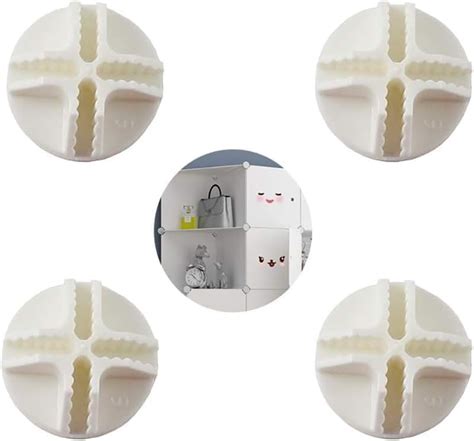 20Pcs White Wire Cube Wire Grid Cube For Modular Closet Storage Organizer And Wire Grid Cube