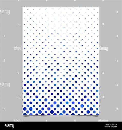 Blue Abstract Circle Pattern Brochure Background Vector Stationery Template Design Stock