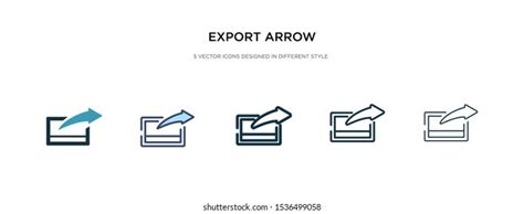Data Export Window Arrow Vector Line Stock Vector Royalty Free Shutterstock