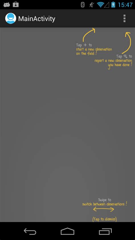 Android Layout Helper Screen On First Launch 9 Patch Stack Overflow