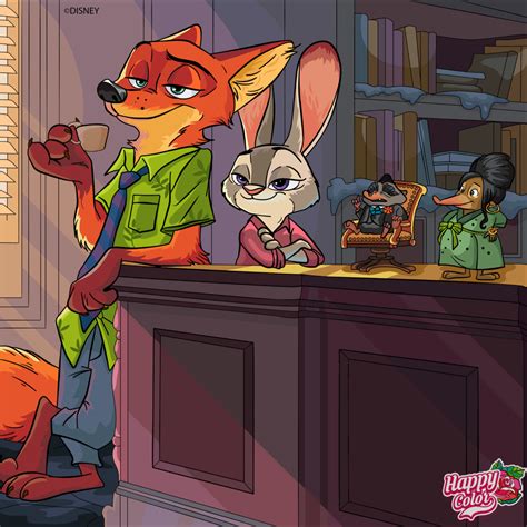 Judy Hopps Is With Nick Wilde By Drawingliker100 On Deviantart