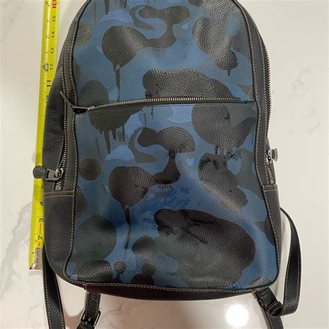 Coach Bags Coach Mens Blue Camo Backpack Poshmark