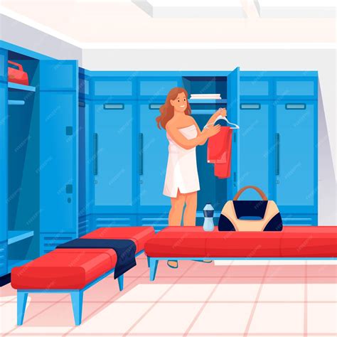 Mujer Cambiándose De Ropa En La Escena Del Vestuario Vestirse Para