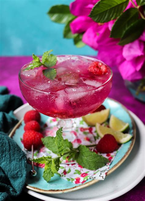Rose Raspberry Gin Cocktail Empress 1908 Gin Cocktail