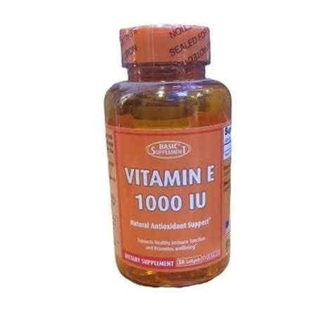 Basic Supplement Vitamin E 1000iu Konga Online Shopping