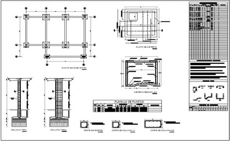 Foundation Plan And Section Detail Dwg File Artofit