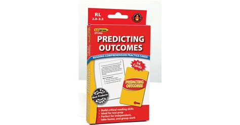 Predicting Outcomes Reading Comprehension Practice Cards Red Ep 3406