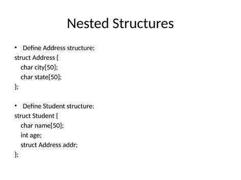 Powerpoint Presentation On Structures In C Programing Pptx Programming Languages Computing
