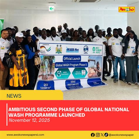 Ambitious Second Phase Of Global National Wash Programme Launched