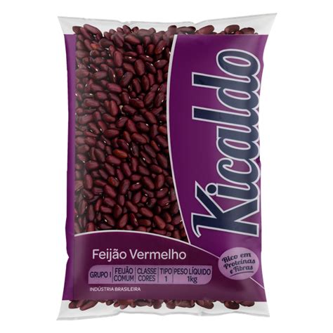 Nosso Hortifruti Gonzaga Feijao Kicaldo 1kg Vermelho
