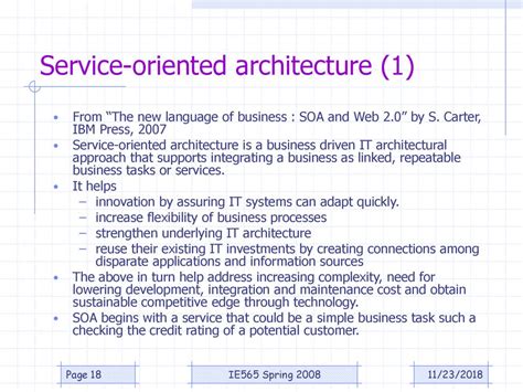 service oriented architectures a review ppt download