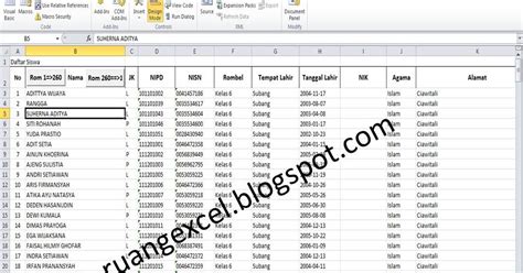 Cara Mengurutkan Data Excel Peserta Didik Dari Dapodik Dengan Vba