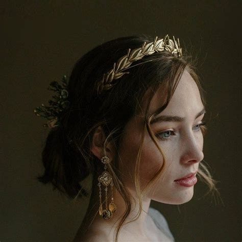 Laurel Leaf Crown Wedding Headpiece Diadem Tiara Grecian Goddess