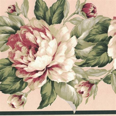 Wallpaper Border Flower Wallpaper Border Fdb03077 Prepasted Floral