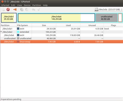 1610 Resizing Extended Partition W Gparted On Livecd Ask Ubuntu
