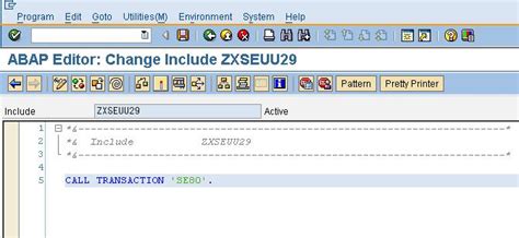Sap Abap 4 Tutorial Menu Exit