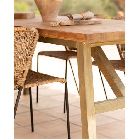 Mesa De Jantar Em Madeira Maciça Em Tom Verde Em Vários Tamanhos