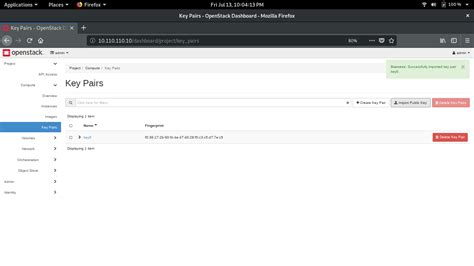 Openstack Launch An Instance Via Dashboard Part Iv Add Ssh Key Jurnal Misskecupbung